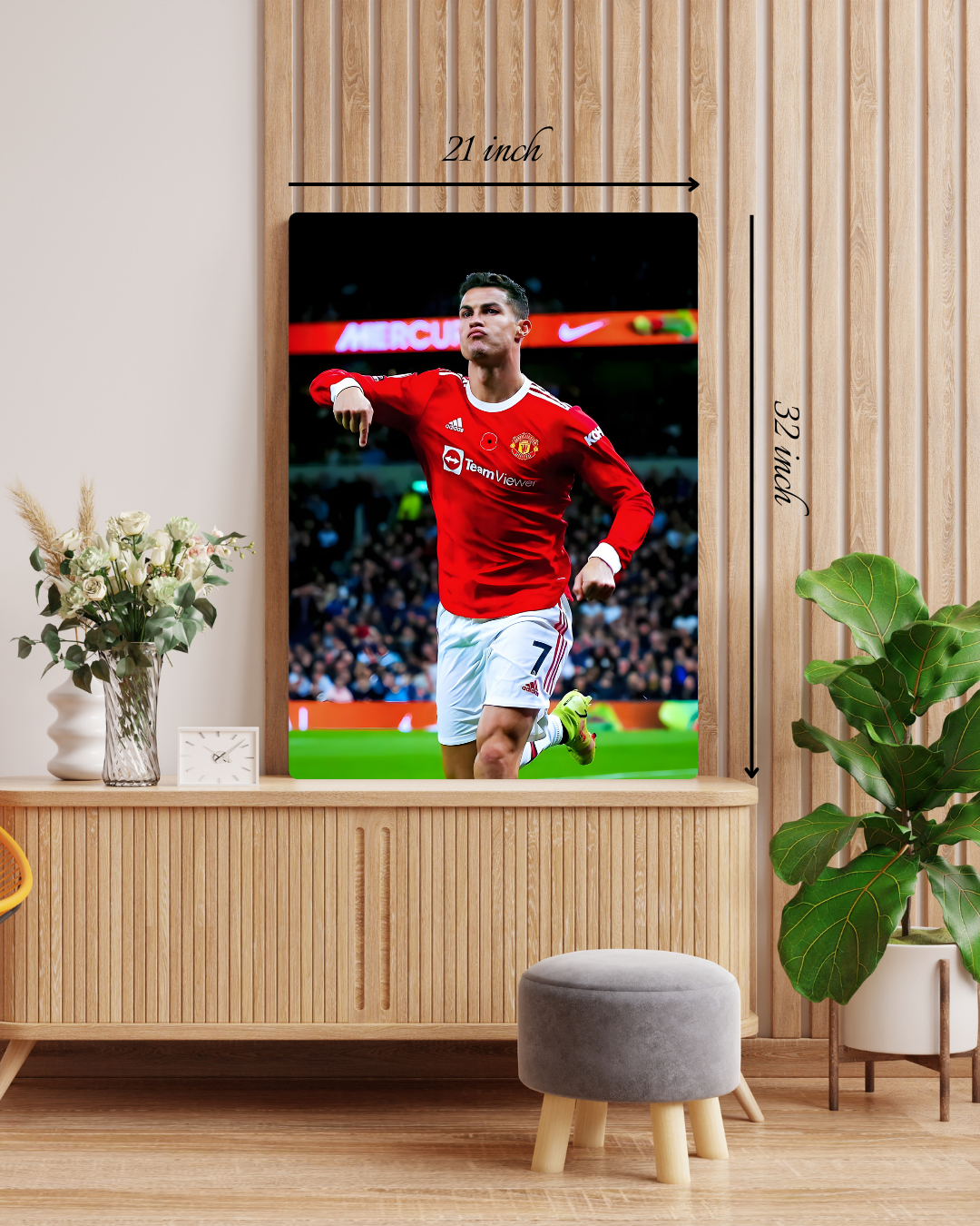 Cristiano Ronaldo Manchester United Canvas Print – High Quality Wall A ...